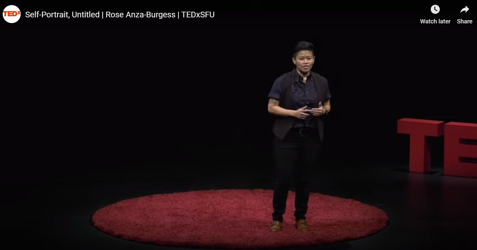TED Talk on Self-Identity and Self-Portraiture – Rose Anza-Burgess